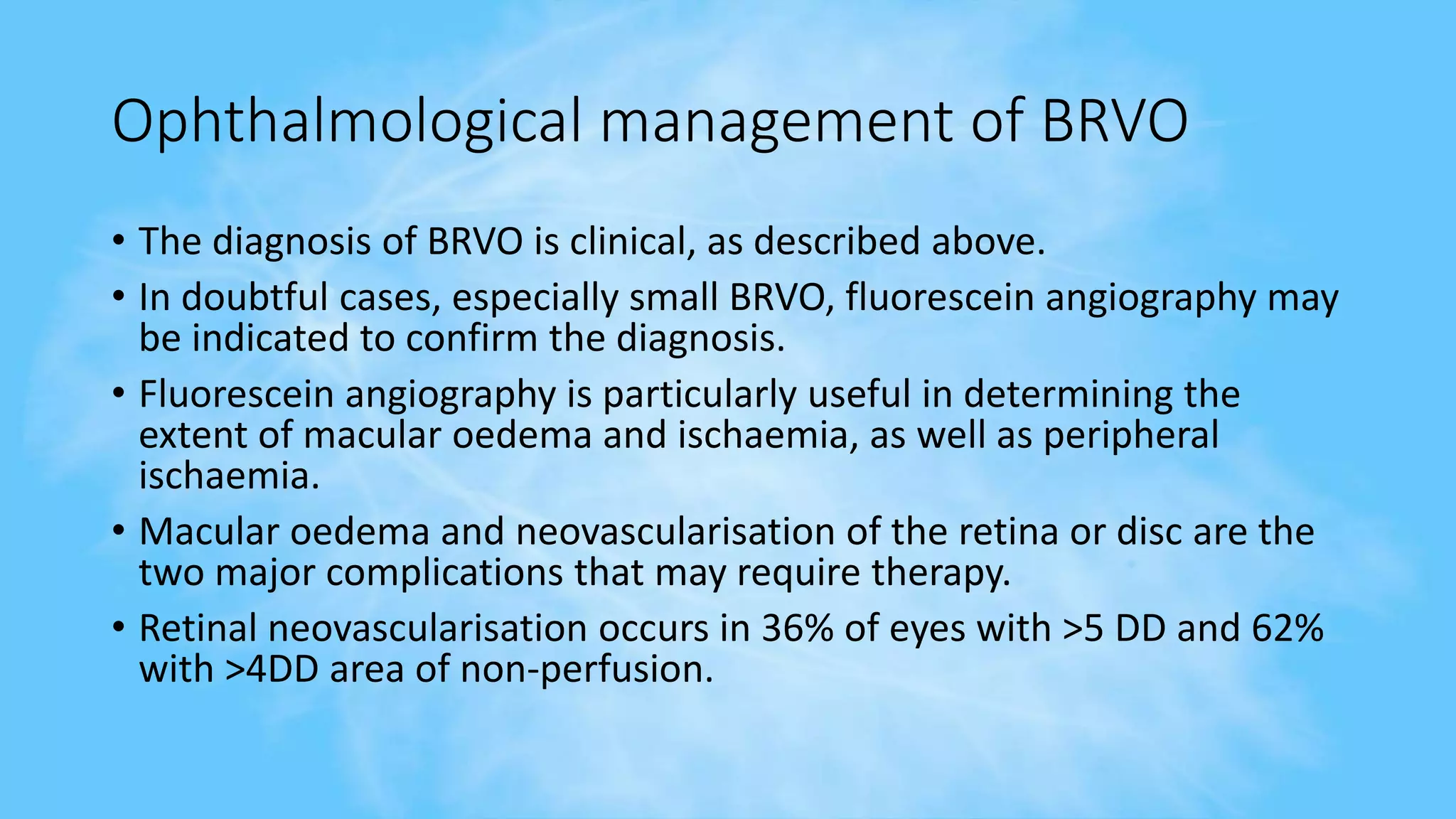 Retinal Vein Occlusion | PPTX