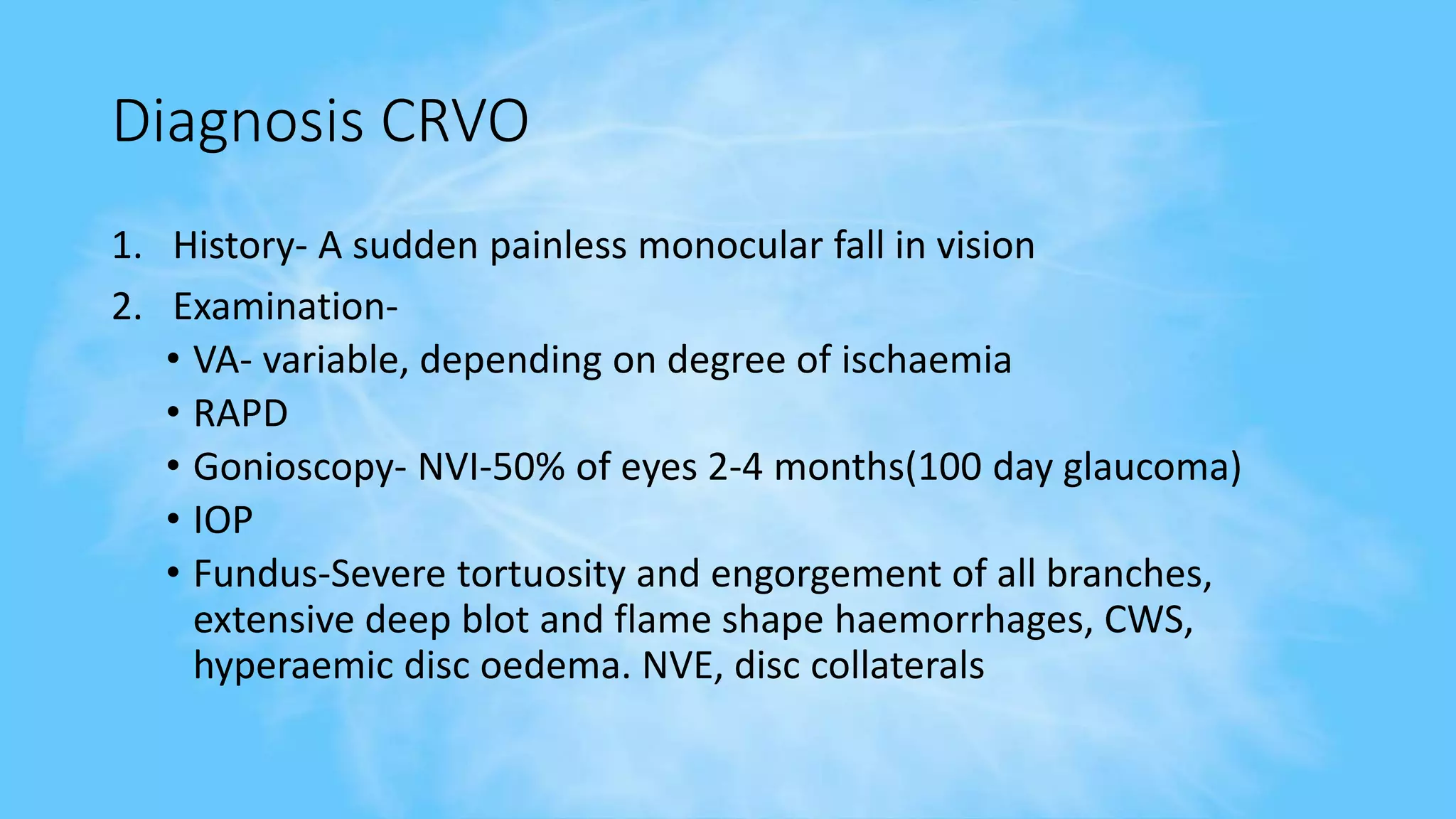 Retinal Vein Occlusion | PPTX