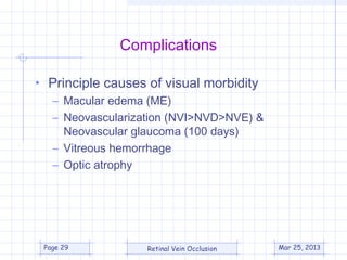 Central Retinal Vein Occlsion (CRVO) | PPT
