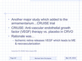 Central Retinal Vein Occlsion (CRVO) | PPT