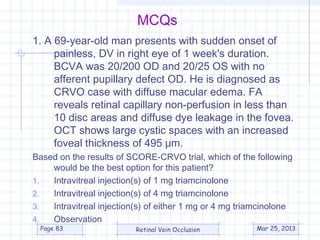 Central Retinal Vein Occlsion (CRVO) | PPT