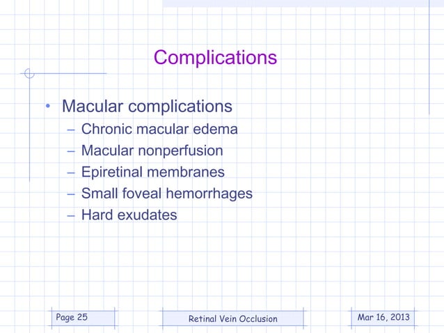 Branch Retinal Vein Occlsion (BRVO) | PPT | Eye and Vision Conditions ...