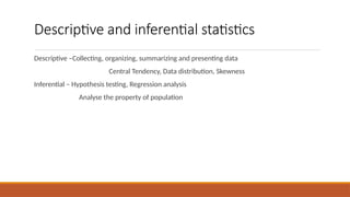 introduction to statistics using python | PPTX