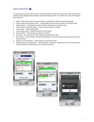 SAP Business One with ProcessForce - BeOne Solution | PDF