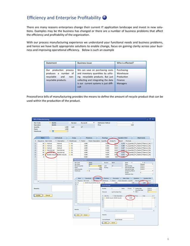 SAP Business One with ProcessForce - BeOne Solution | PDF
