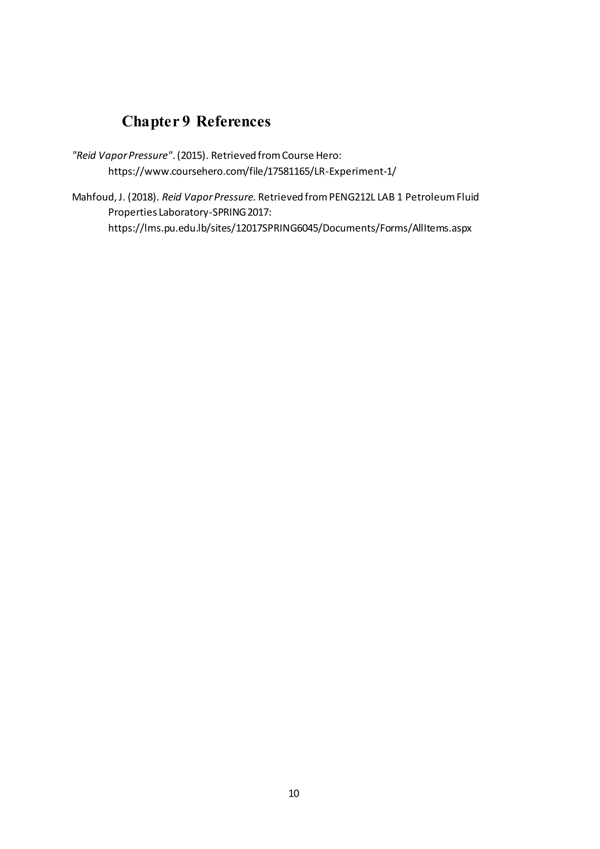 Reid vapor Pressure | PDF