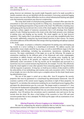 Secure Logging as a Service | PDF