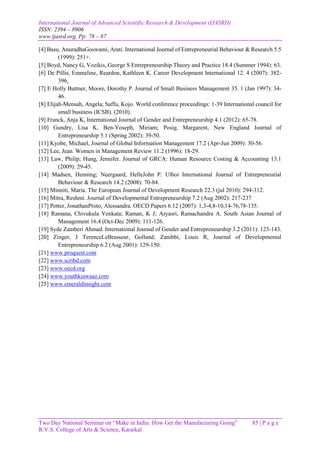 A Study on the Factors Influence Women Entrepreneurs in Tiruchirappalli ...