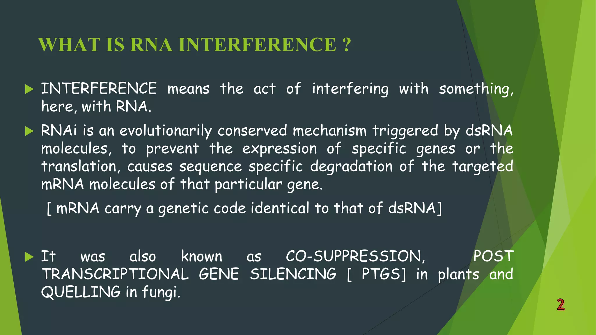 RNA Interference | PPTX