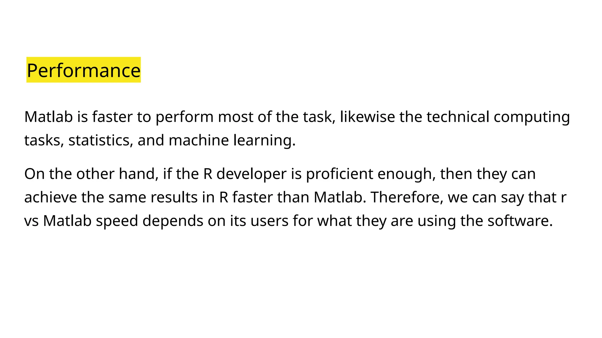 R vs Matlab: Which One Is More Powerful? | PPT