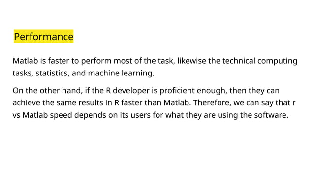 R vs Matlab: Which One Is More Powerful? | PPT
