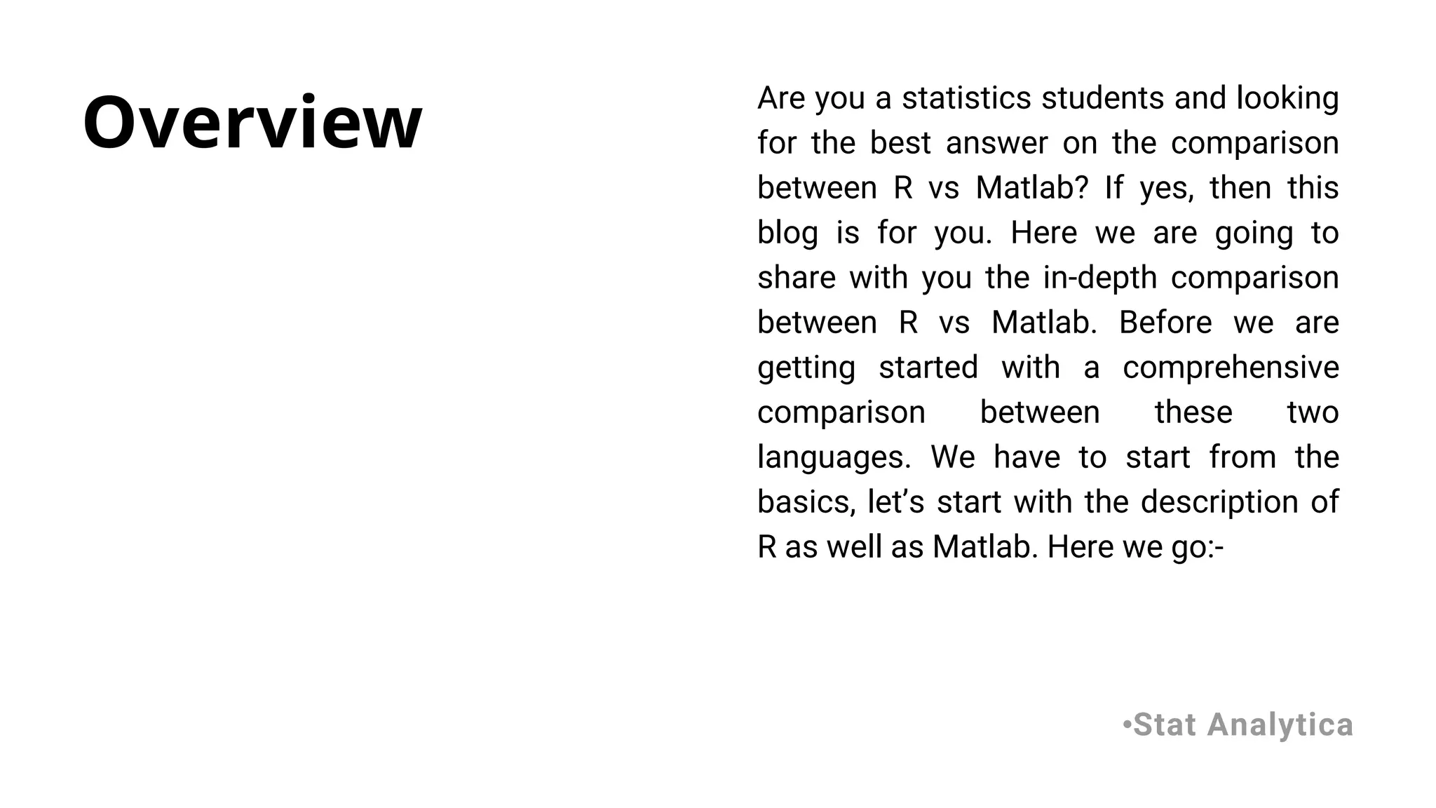 R vs Matlab: which one is more powerful and why | PPT