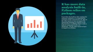 R vs python. Which one is best for data science | PPTX