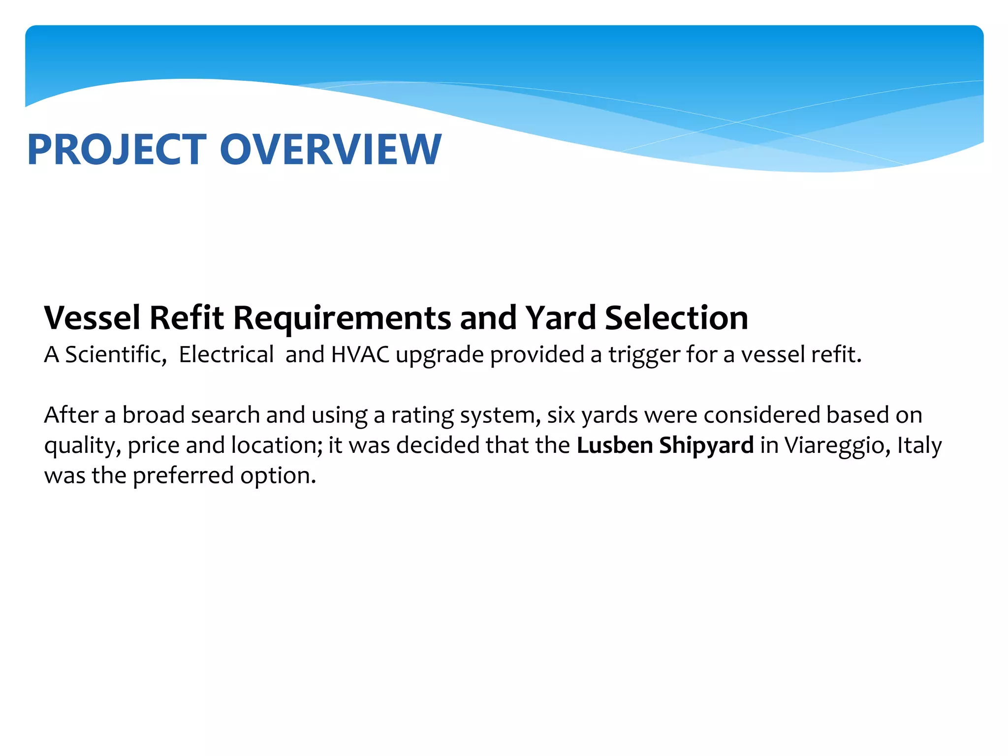 RV Thuwal - Refit project overview by Maritime Survey Australia | PPTX ...