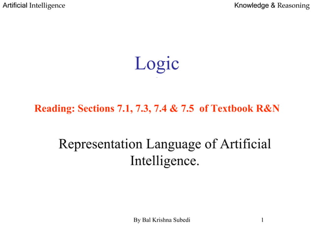 Logic 1 | PPT
