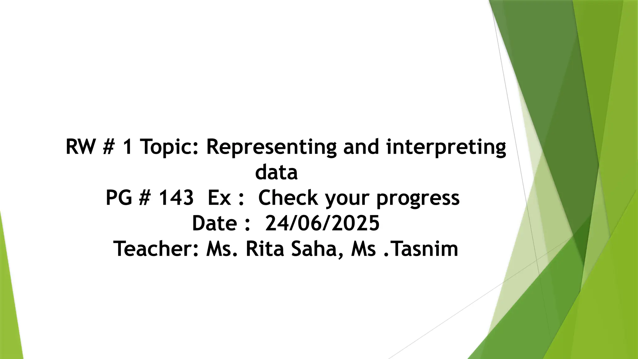 RW 1 for HW Unit 12_LB Representating.pptx