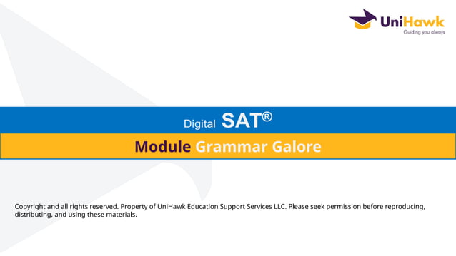 The Digital SAT - Form, Sense, and Structure | PPTX