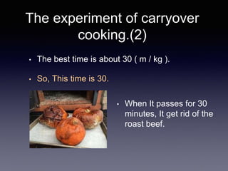 Cooking of Carryover about meet | PPT