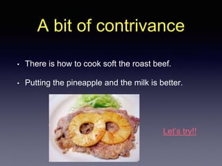 Cooking of Carryover about meet | PPT