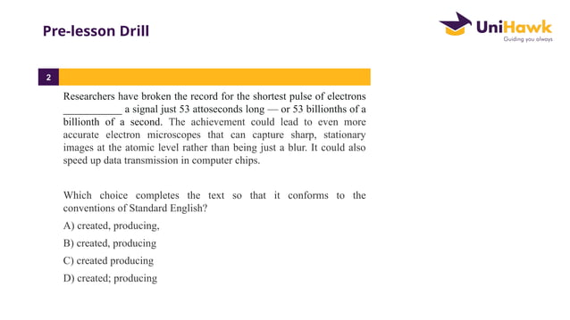 The Digital SAT - Boundaries (Punctuation) | PPT