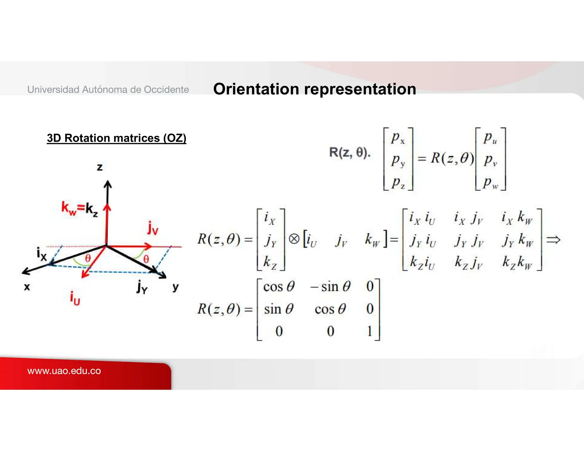 Mathematical tools for referencing a frame and transforming | PPT