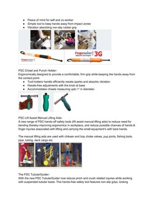 PSC Hands Free Safety Tools: Caught- Between Injuries | PDF