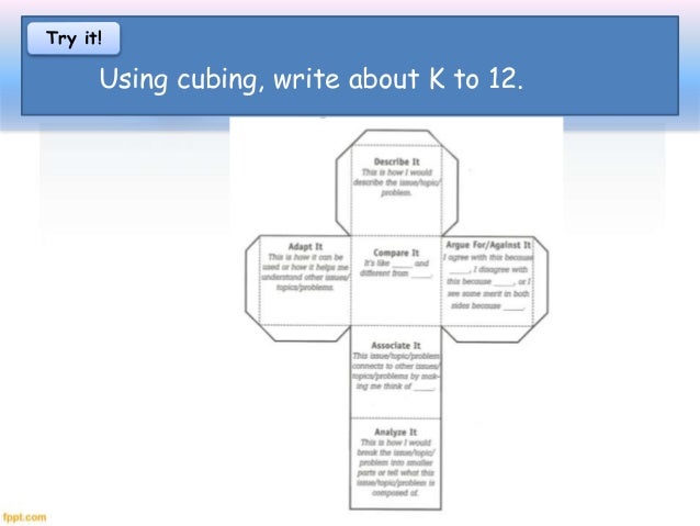 Selecting and Organizing Information - Brainstorming