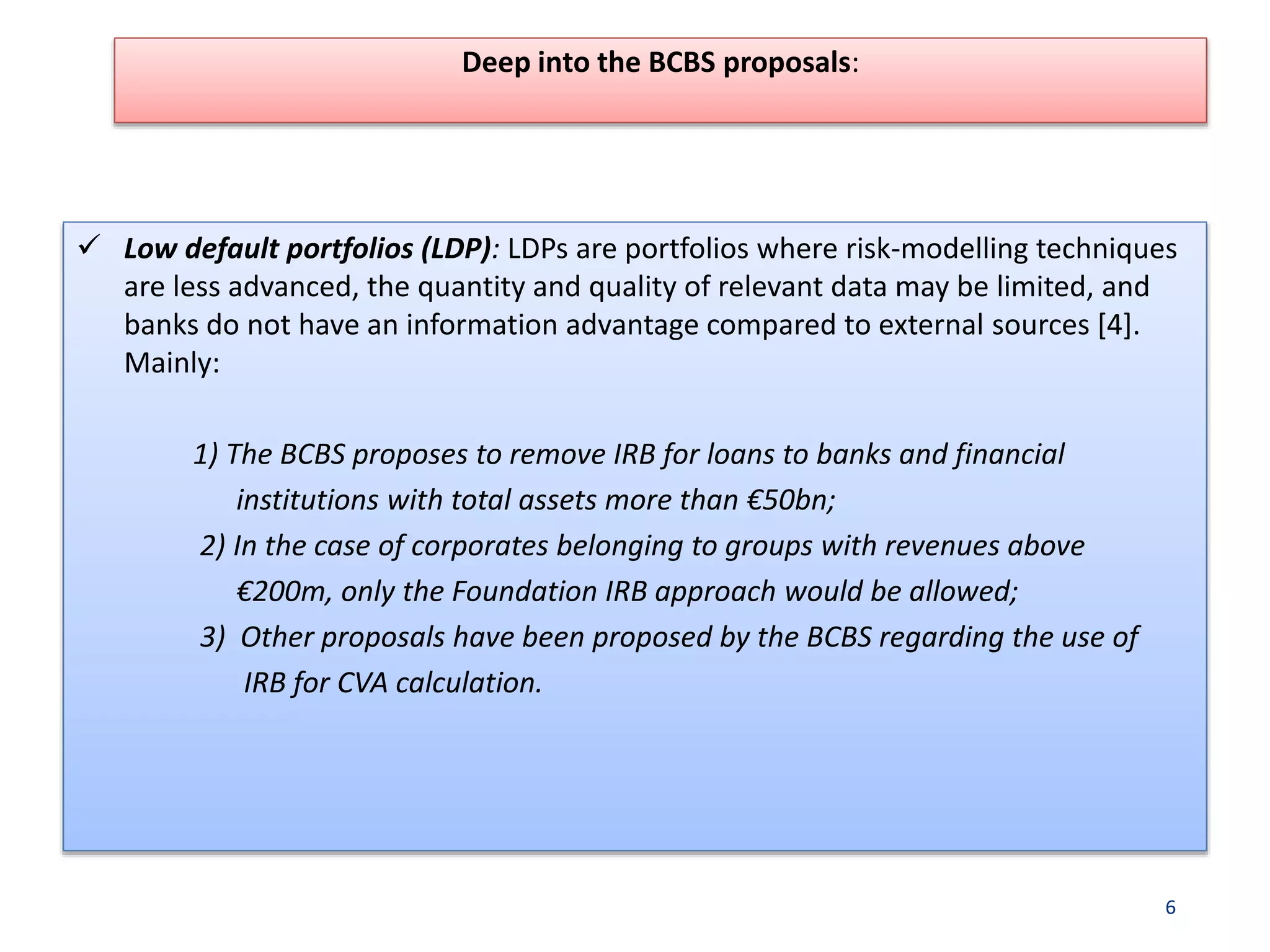 RWA Credit Risk Floors | PPTX | Stocks and Bonds | Personal Investing