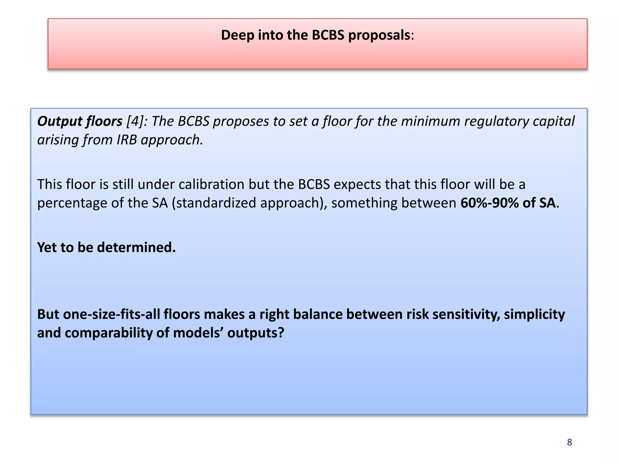 RWA Credit Risk Floors | PPTX | Stocks and Bonds | Personal Investing