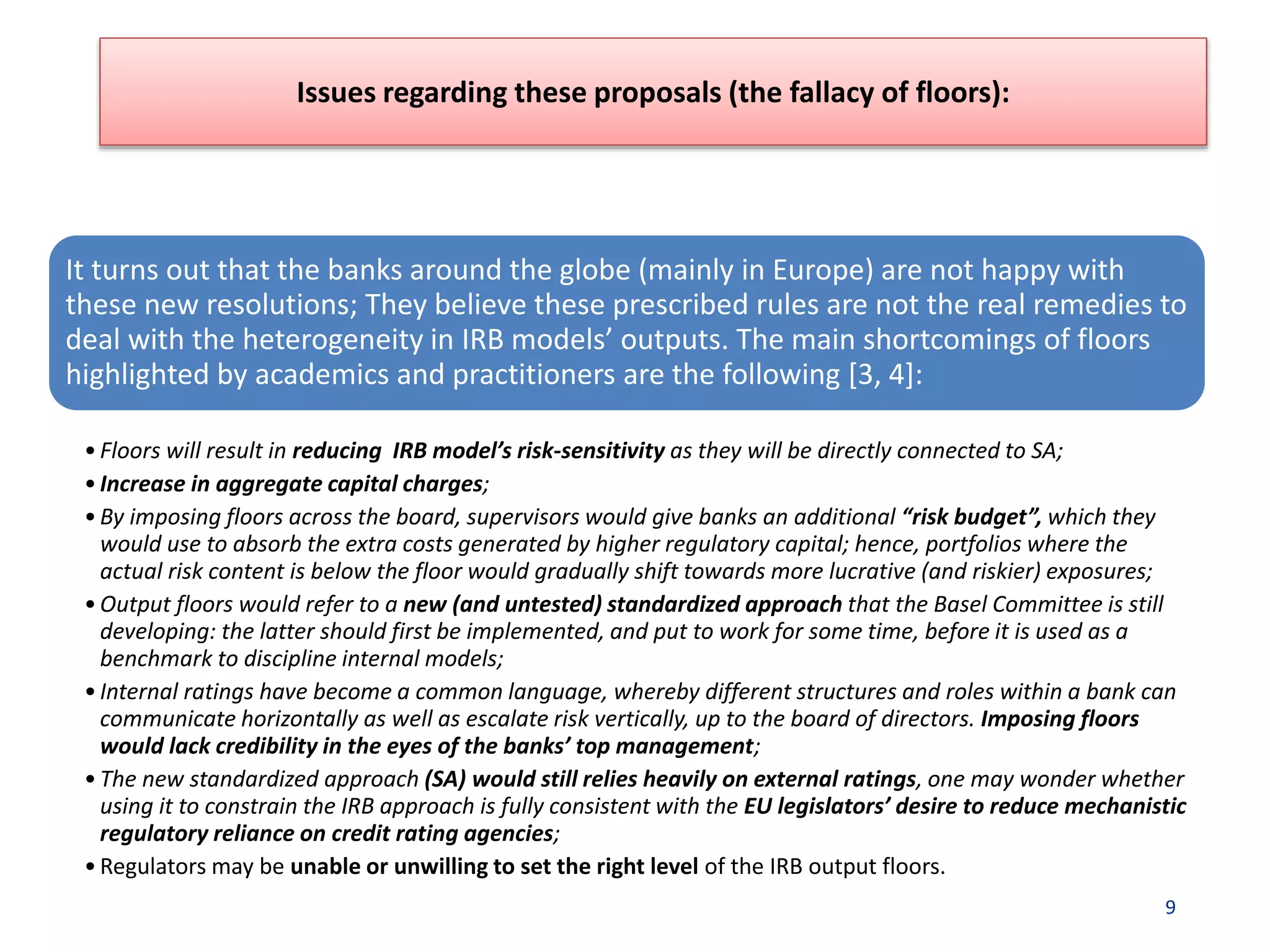 RWA Credit Risk Floors | PPTX | Stocks and Bonds | Personal Investing
