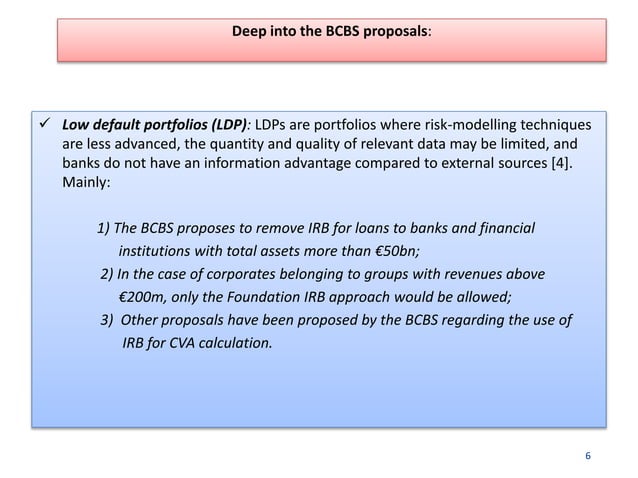 RWA Credit Risk Floors | PPTX | Stocks and Bonds | Personal Investing
