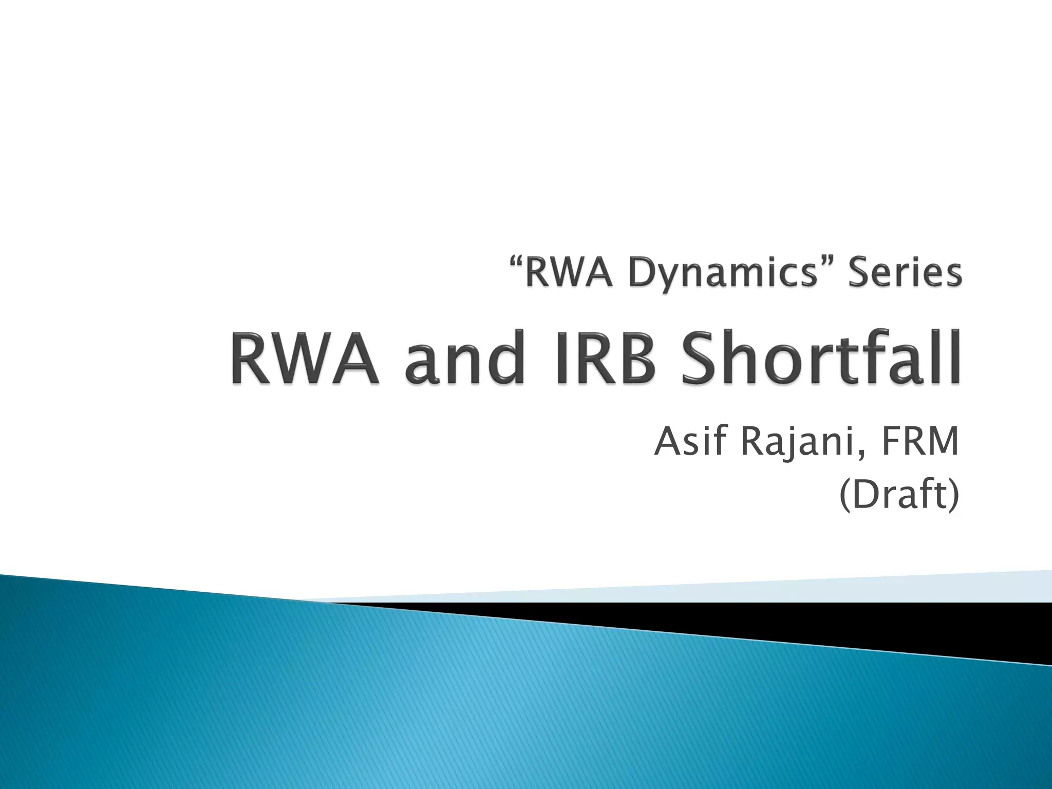 Basel RWA and IRB Shortfall | PDF