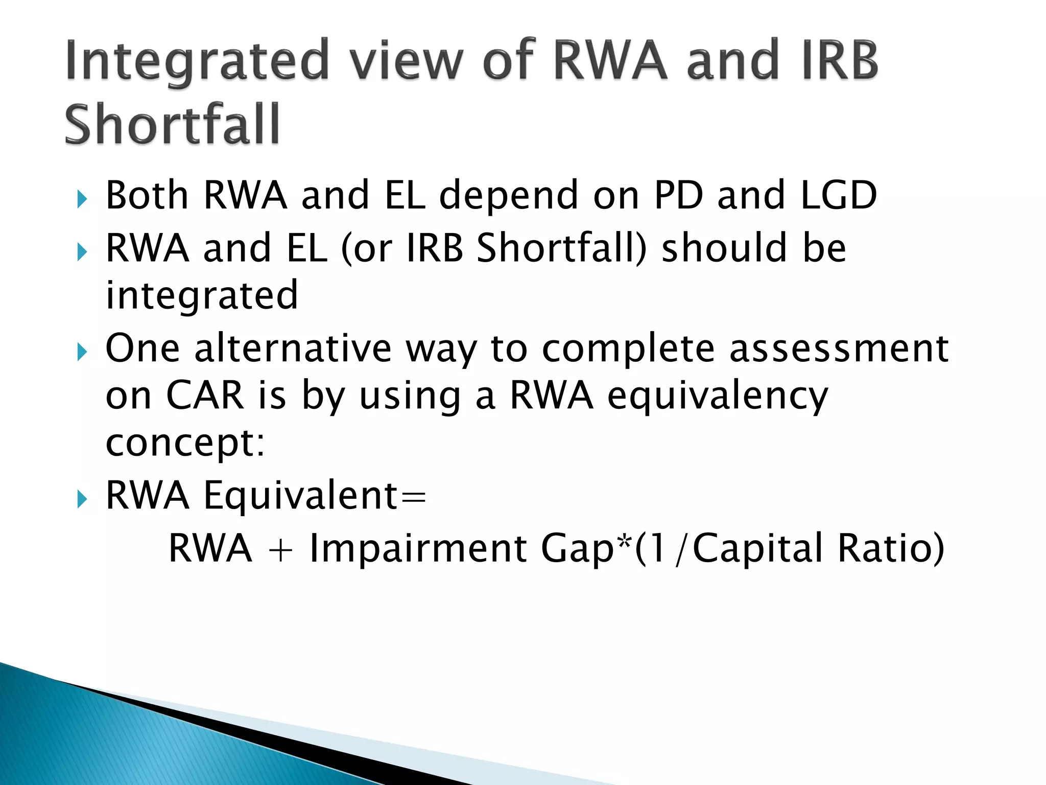 Basel RWA and IRB Shortfall | PDF