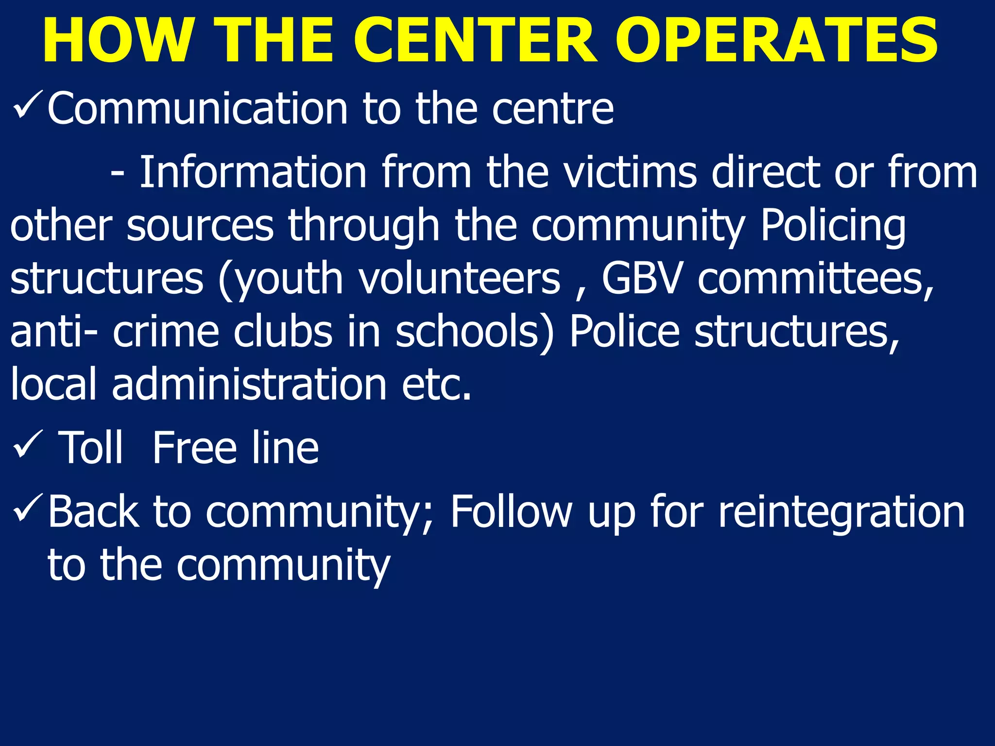 Isange One Stop Center Model, Rwanda | PDF