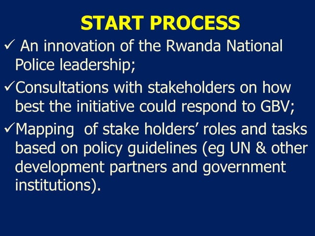 Isange One Stop Center Model, Rwanda | PDF