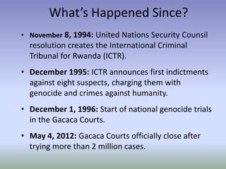 Rwanda: GENOCIDE | PPTX