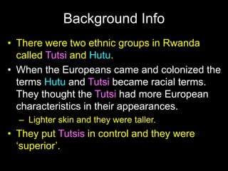 Rwandan Genocide | PPTX