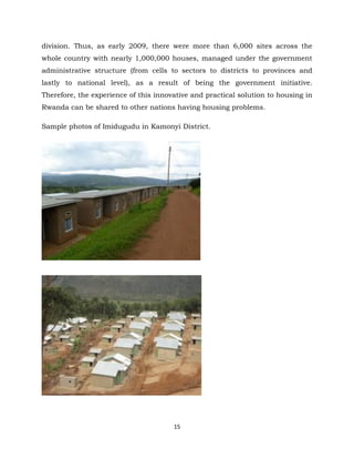 Rwanda community settlements kamonyi | PDF | Free Download