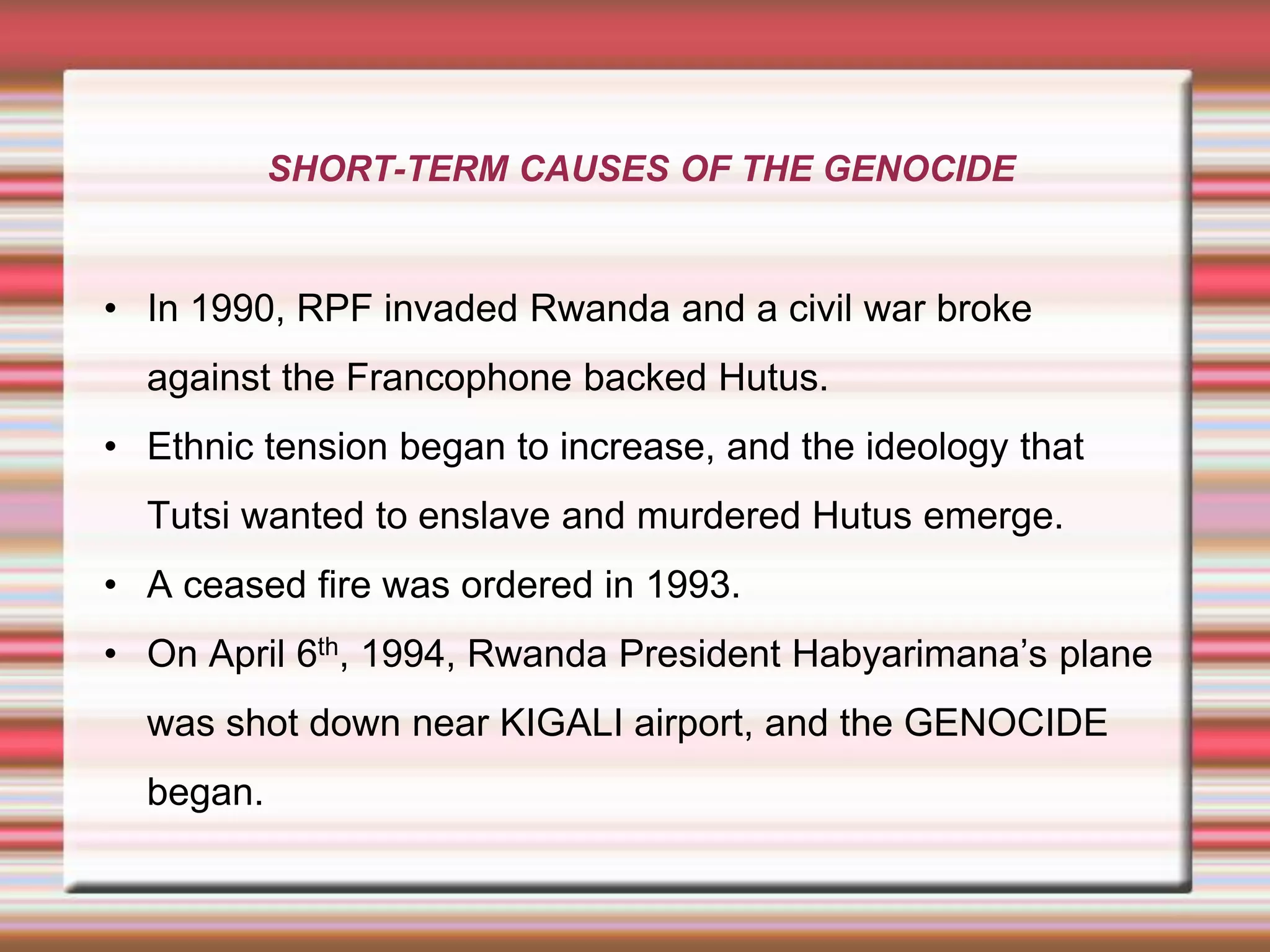 Rwanda genocide | PPTX