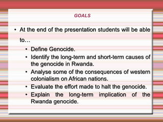 Rwanda genocide | PPTX