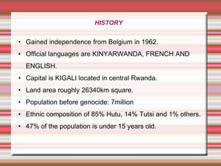 Rwanda genocide | PPTX