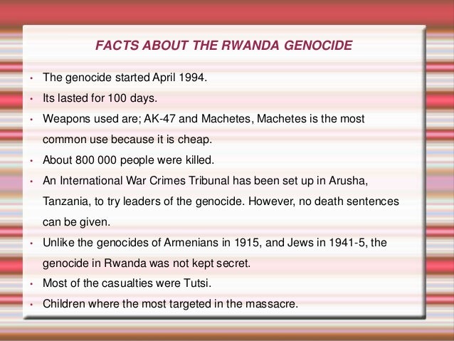 Rwandan Genocide Facts