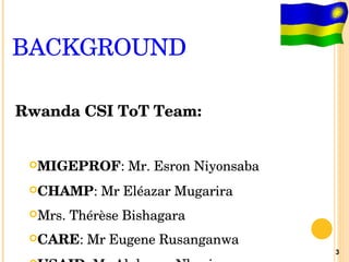 INTEGRATING CSI INTO OVC PROGRAM M&E SYSTEM | PPT