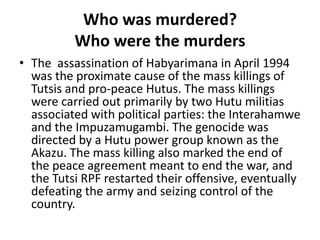 Rwandan genocide2 | PPTX