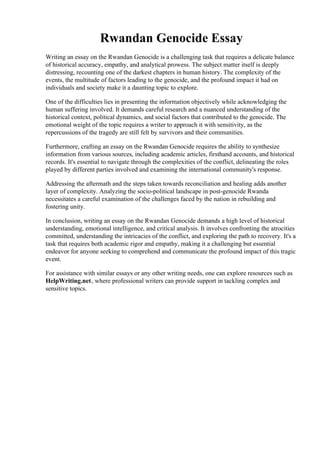 Rwandan Genocide Essay.pdf