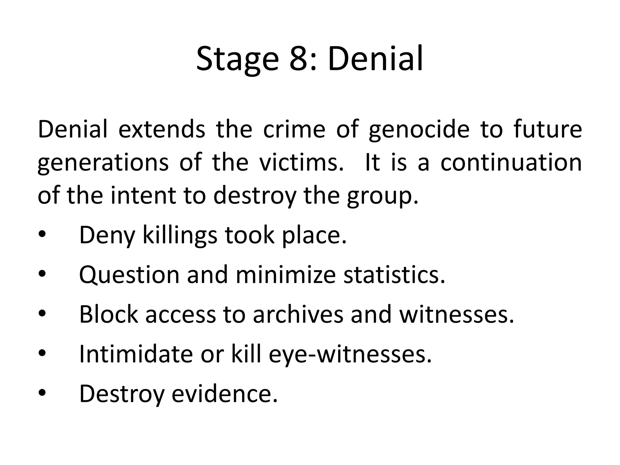 The Rwandan Genocide and the Eight Stages of Genocide | PPTX
