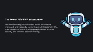 RWA Tokenization & AI The Future of Asset Ownership | PPT