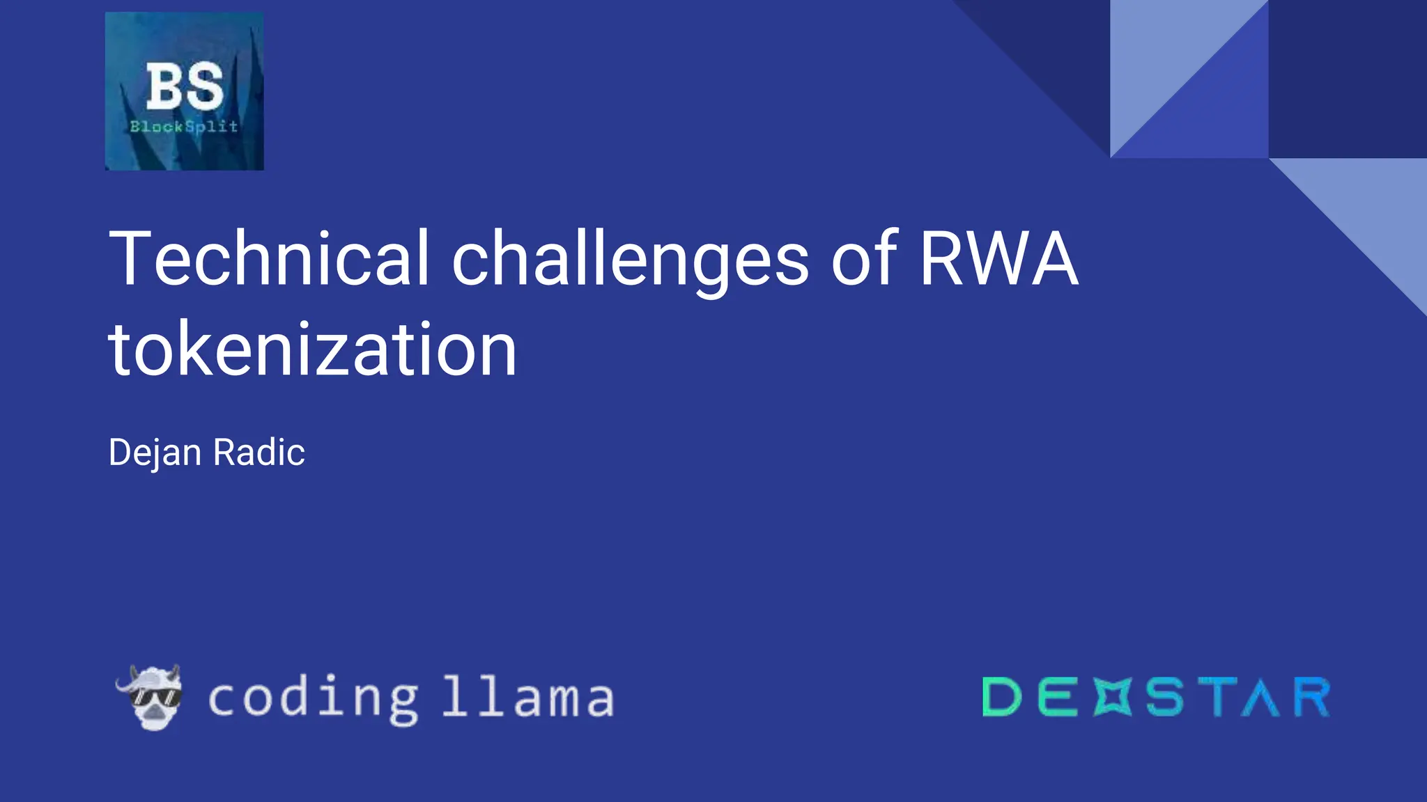 Technical challenges of RWA Tokenization | PPTX