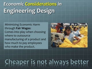 Economic Considerations in Engineering Design | PPTX