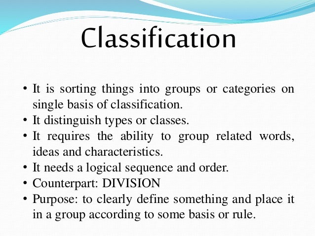 Rw classification